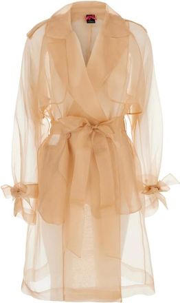 Pinko Pinko, Femme, Manteaux, Rose, Taille: 40 FR Cocco Trench Coat