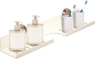 Generic &uuml;ber dem Wasserhahn, f&uuml;r die Wand, Organizer mit Saugn&auml;pfen aus Kohlenstoffstahl, platzsparend, f&uuml;r die Pr&auml;sentation von Parf&uuml;m, kleinen R&auml;umen, Toile