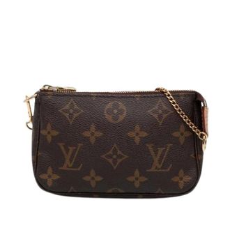 Louis Vuitton unisex, Pre-owned, Brun, Taille: ONE Size Mini Sac à Main en Toile Pre-owned