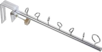 SOLUSTRE Balkon Wäscheständer Edelstahl Abnehmbar Mehrloch Kleiderständer Wandmontage Balkonzubehör Trocknen Innen Außen