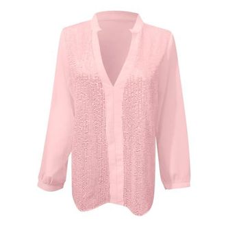 Generic Femmes &agrave; paillettes &agrave; manches longues pour femmes avec paillettes, coupe d&eacute;contract&eacute;e, pull haut de la mode, paillettes brillantes, chemisiers d&eacute;contr