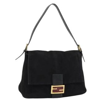 Fendi Pre-owned Vintage Suede Shoulder Bag - - Pre-owned - Damen - Schwarzk - ONE SIZE