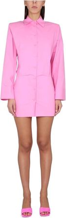 The Attico Femme, Robes, Rose, Taille: 36 FR Shirt Robes