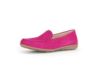 Gabor Damen Slipper, Frauen Slip On,Wechselfu&szlig;bett,Moderate Mehrweite (G),Mokassins,Halbschuhe,Slides,Schlupfschuhe,Loafer,pink,38.5 EU / 5.5 UK