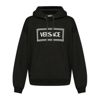 Versace Sweatshirt mit Logo - - Sweatshirts & Hoodies - Herren - Schwarzk - 2XL