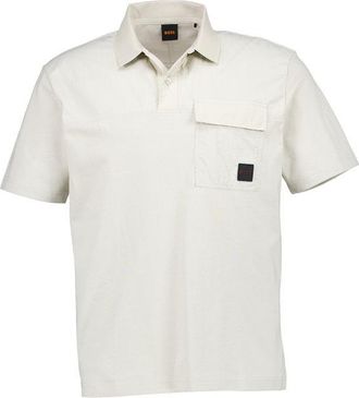Boss Orange by Hugo Boss BOSS Orange Herren Polo-Shirts beige Baumwolle