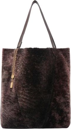 Chloé Femme, Sacs, Brun, Taille: ONE Size Spin Tote Bag