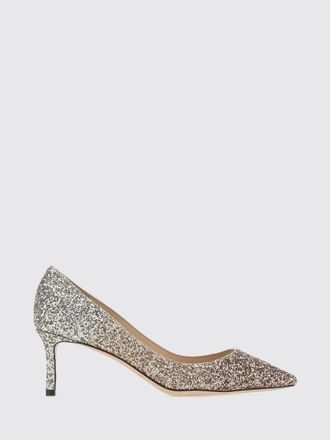 Jimmy Choo London Escarpins Romy en tissu paillet&eacute; brod&eacute; avec talon moyen