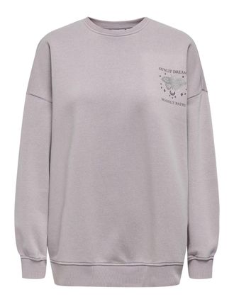 Only Damen Onllucinda Oversize L/S Wild Box SWT Sweatshirt, Nirvana, 38