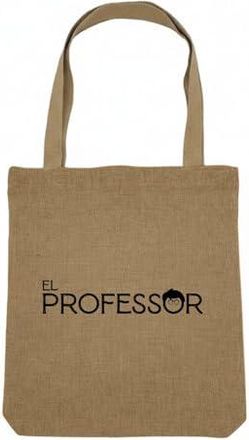 Fabulous Sac Shopping Tote Bag Aspect Lin - El Professor Ecole Professeur Espagne France - Sac de Courses Toile Epaisse 360g Beige Naturel Cabas Port&eacute; Epaule S