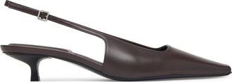Calvin Klein Pumps Calvin Klein Kitten Heel Pump Sling Hdw HW0HW03168 Dunkelbraun