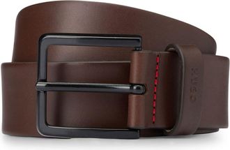 HUGO BOSS Hugo - Gionio G&uuml;rtel f&uuml;r Herren/Damen Unisex, Italienisches Leder (Braun)