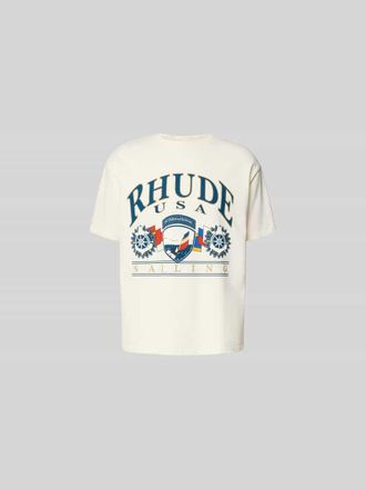 Rhude Relaxed Fit T-Shirt mit Motiv-Print