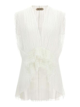 Alberta Ferretti Top - Wei&szlig;