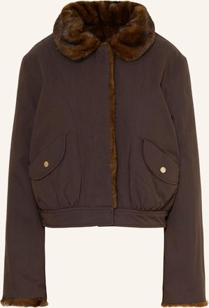 Claudie Pierlot Claudie Pierlot Kunstfell-Blouson Zum Wenden braun