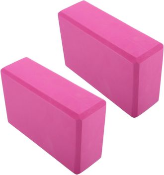 Pretyzoom 2 Stück EVA Yogablock Rutschfestes Fitness trainingsblock für Yoga Pilates Meditation Hoher Dichte Schaumstoff Leichter Yogaklotz für Erwachsene für D
