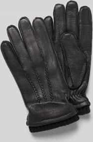 Roeckl Lederhandschuhe mit Rippb&uuml;ndchen