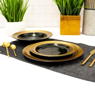 Berghoff 3-teiliges Tellerset schwarz