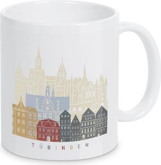 artboxONE Tasse T&uuml;bingen Skyline von Paul Rommer - Kaffeetasse St&auml;dte