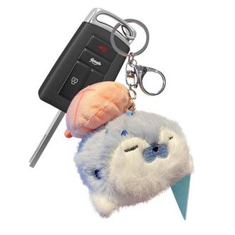 Generic Porte-cl&eacute;s mignon en peluche, porte-cl&eacute;s en peluche douce &agrave; c&acirc;liner de 12 cm, petit porte-cl&eacute;s en peluche pour sacs, pendentif adorable en tissu de co