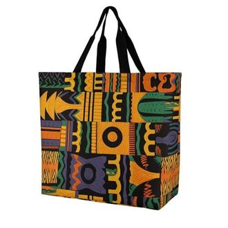 Generic Motifs Ethniques Africains Sac Fourre-Tout Pliable Sacs De Courses Grand Sac A Main Femmes Pour Shopping Gym Universit&eacute;