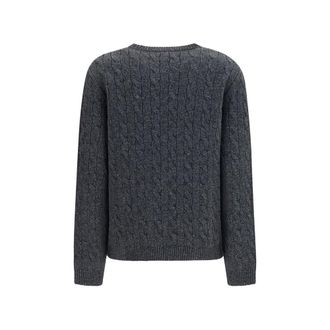 Valentino Womens Gray Wool Oves Aries Sweatshirt Clothing