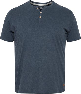 Solid SDVolker BT Herren Big & Tall T-Shirt Kurzarm Shirt mit Grandad Ausschnitt, Gr&ouml;&szlig;e:5XL, Farbe:INS BL Mel (7989915)