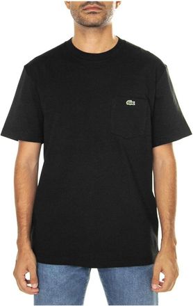 Lacoste Homme, Tops, Noir, Taille: S T-shirt &agrave; col rond