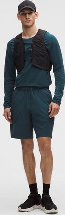 lululemon Short Pace breaker non doubl&eacute; pour Hommes - 23 cm - Bleu - Taille XS