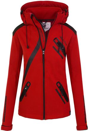 Rock Creek Damen Softshell Jacke &Uuml;bergangs Jacke Windbreaker Regenjacke Damenjacken Outdoorjacke Windjacke D-371 Rot XXXL