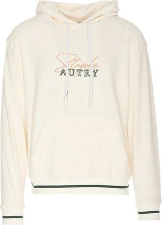 Autry Homme, Sweatshirts et sweats &agrave; capuche, Beige, Taille: XS Chenille Staple Sweat &agrave; capuche