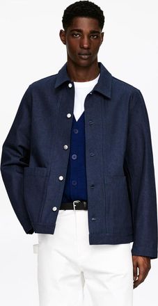 Arket Workwear-Jacke Aus Denim -Blau