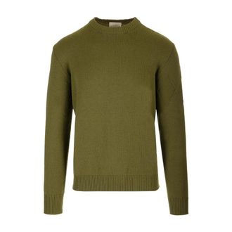 Ballantyne Baumwoll- und Kaschmir-Pullover mit Rundhalsausschnitt - - Knitwear - Herren - Gr&uuml;n - L