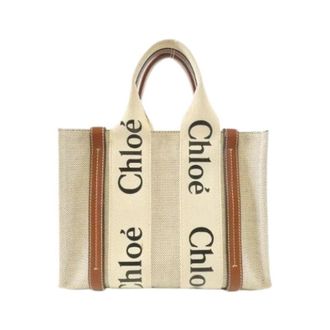 Chlo&eacute; Pre-owned Woody Small Tote Stoff-Tragetasche - - Pre-owned - Damen - Beige - ONE SIZE