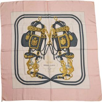 Herm&egrave;s T&uuml;cher & Schals - Hermes Classic Brides de Gala Silk Carre 90 Scar - Gr. unisize - in Rot - f&uuml;r Damen