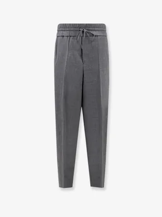 Ami Virgin wool trousers with elastic - AMI PARIS - gender_Man