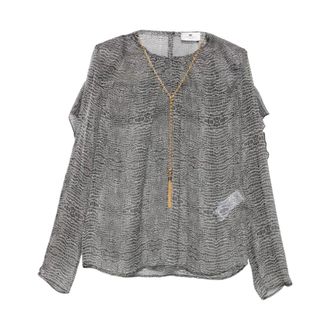 Elisabetta Franchi Damen, Blusen & Hemden, Schwarzk, MGröße