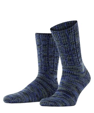Falke Herren Brooklyn M So Baumwolle einfarbig Socken, Blau Water 6550, 43-46