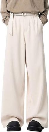 Generic Pantalon &eacute;pais pour homme - Coupe droite - Coupe ample - Confortable - Pour une tenue d&eacute;contract&eacute;e, kaki, XXL