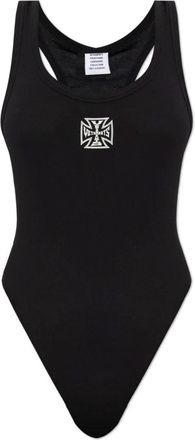 VETEMENTS Femme, Tops, Noir, Taille: 40 FR Body Logo