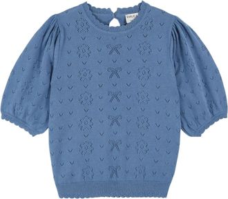 Emile Et Ida Pull Ajour&eacute; Noeud Coton Bio Emile et Ida