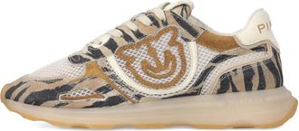 Pinko Zoe Sneakers mit Tiger-Print - Nude