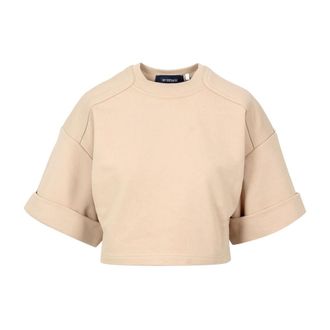 Sportmax Ballata SweaT-shirt - Femme - Sweatshirts et sweats &agrave; capuche - Beige - Taille: 36 FR