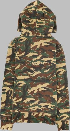 A Bathing Ape Glitch Woodland Hoodie - Military Green