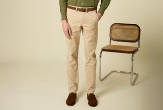 Bexley Kyrk - Pantalon homme beige fonc&eacute; ii
