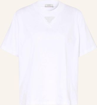 PESERICO Peserico T-Shirt Mit Schmucksteinen weiss