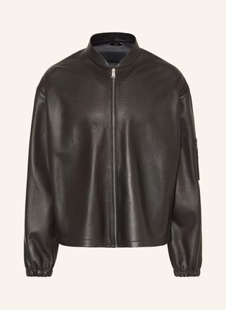 Fendi Lederblouson schwarz