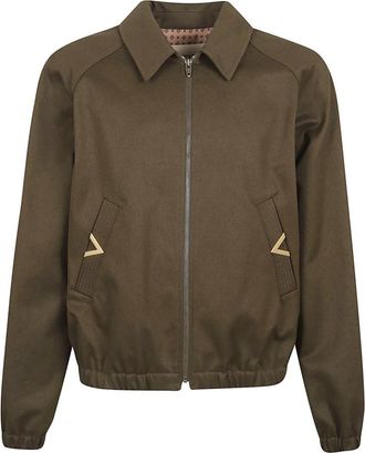 Valentino Garavani Homme, Vestes, Vert, Taille: M Bomber Jacket