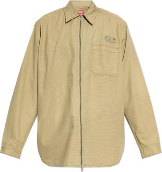 Diesel Homme, Vestes, Vert, Taille: M S-Alias-Zip Veste