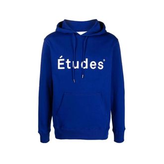&Eacute;tudes Studio Homme, Sweatshirts et sweats &agrave; capuche, Bleu, Taille: S Sweat &agrave; capuche bleu avec style urbain